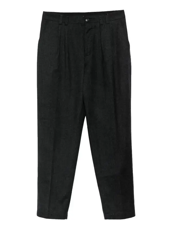 Canali Pleated-detail Trousers - Grey