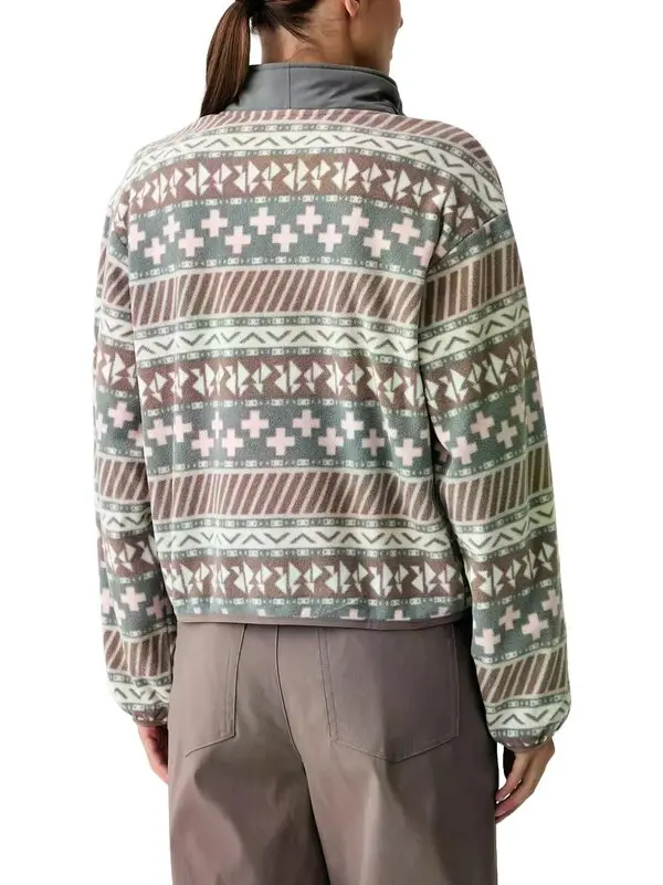 Columbia Sequoia Grove™ Ii Geometric-print Quarter-zip Fleece - Grey