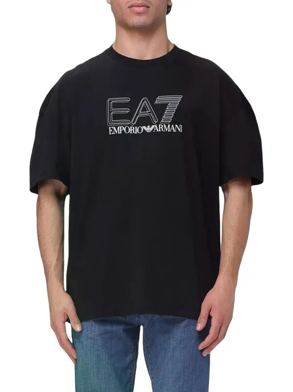 EA7 Logo-print T-shirt - Black