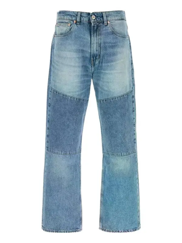 Our Legacy Logo-patch Bootcut Jeans - Blue