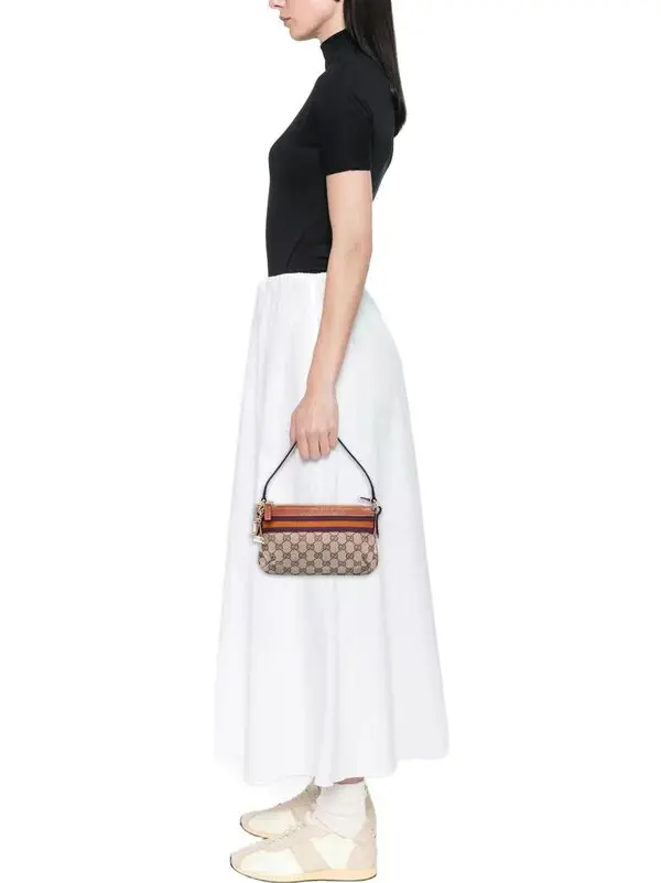 Gucci 2000-2015 Gg Canvas Web Shoulder Bag - Neutrals