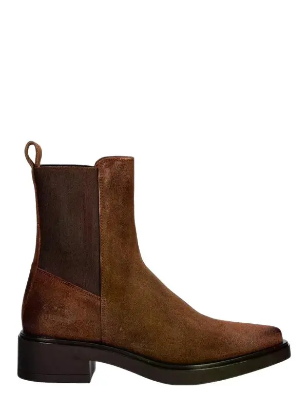 SUMMERY COPENHAGEN Suede Chelsea Boots - Brown