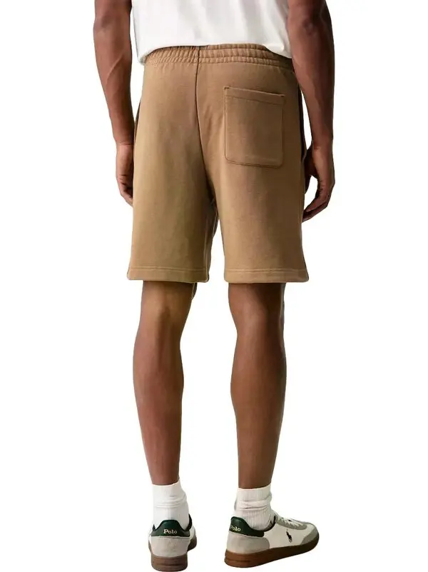Lacoste Logo-patch Drawstring-waist Shorts - Neutrals