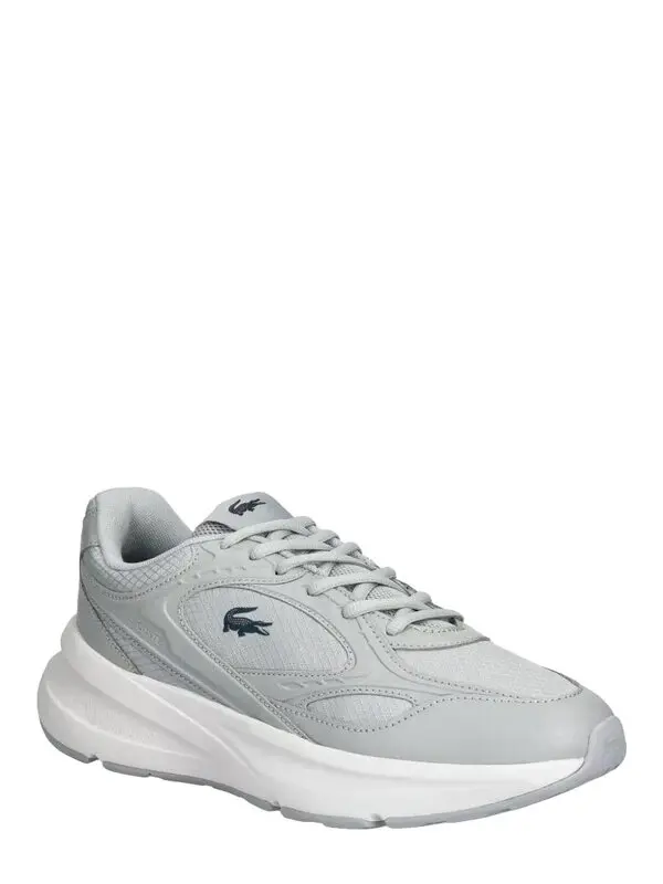 Lacoste Run Set Evo Logo-patch Panelled Sneakers - Grey