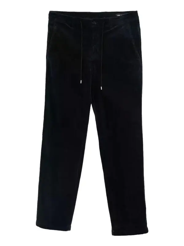 Karl Lagerfeld Corduroy Drawstring-waist Trousers - Blue