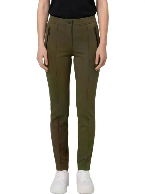 Moncler Seamed Slim-fit Trousers - Green