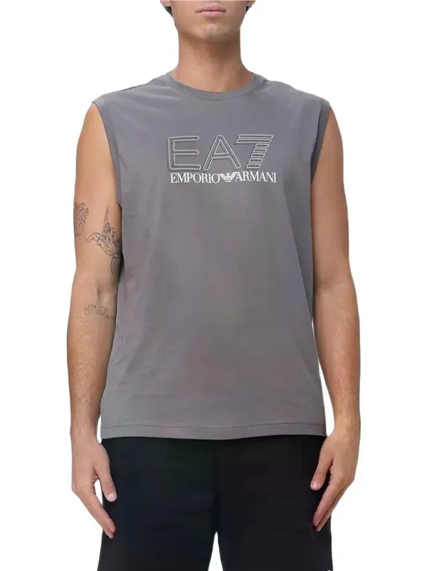 EA7 Visibility Logo-print Vest - Grey