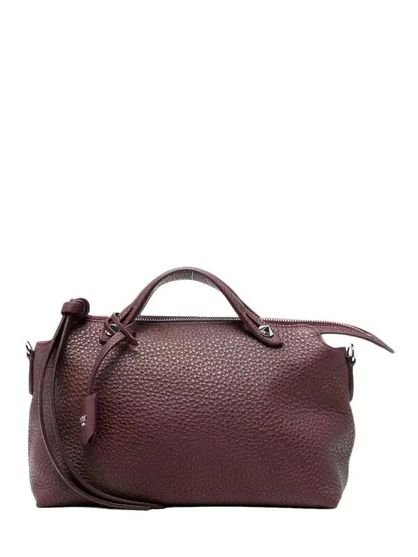 Fendi Medium The Way Grained-leather Clutch Bag - Red