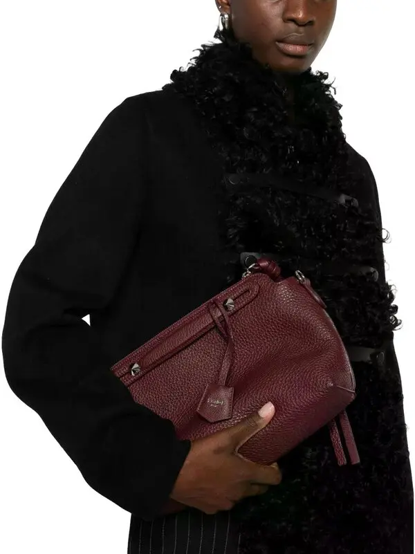 Fendi Medium The Way Grained-leather Clutch Bag - Red