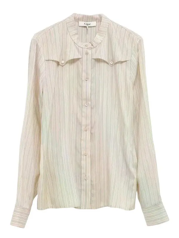Chloé Striped Western-style Shirt - Neutrals