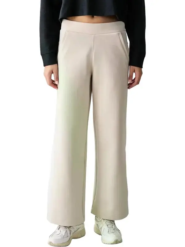Columbia Logo-print Wide-leg Trousers - Neutrals