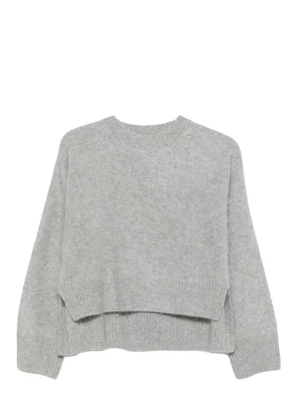 C.T.PLAGE Ribbed-knit Wool Sweater - Grey