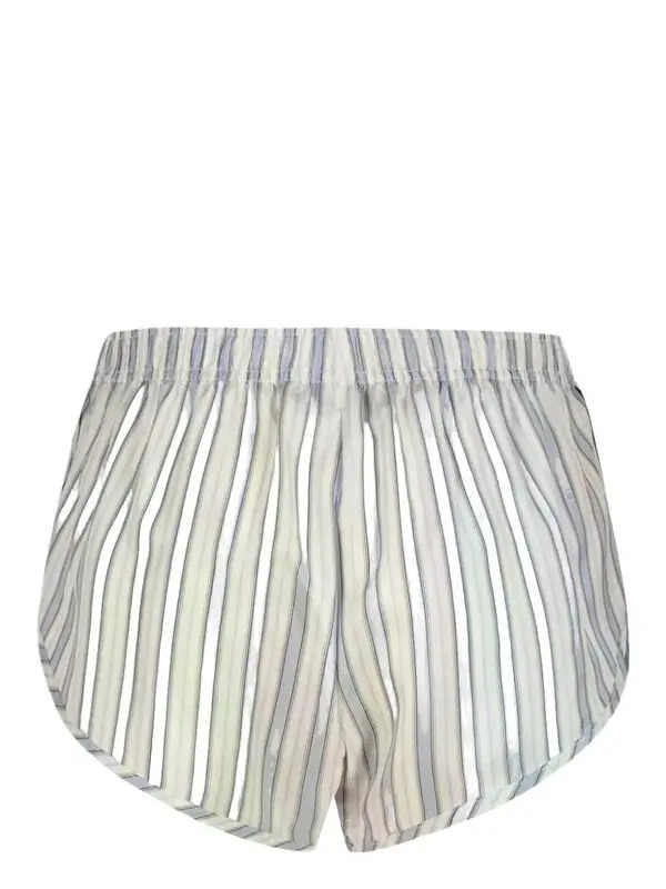 Gucci Interlocking G Silk Baiadera Jacquard Shorts - Neutrals