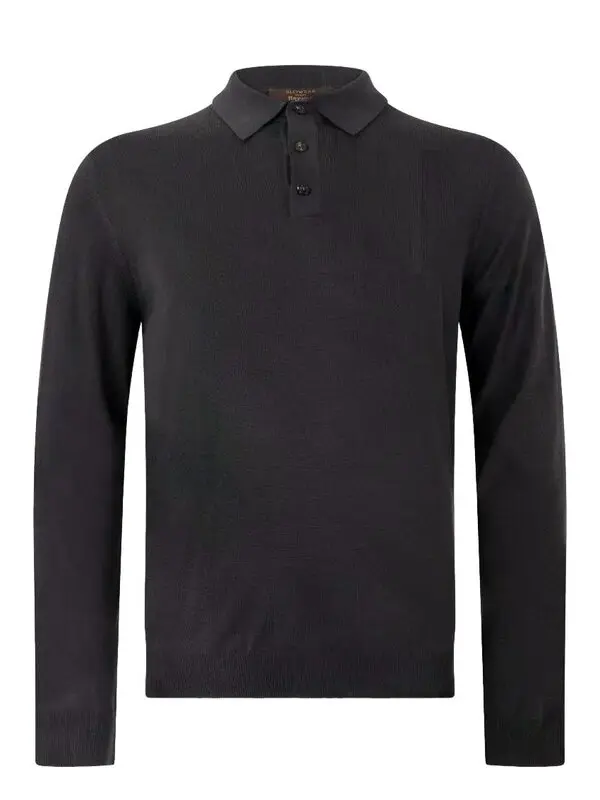 SLOWEAR Long-sleeve Polo Shirt - Grey