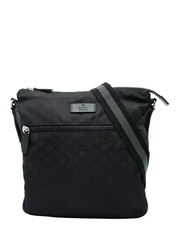 Gucci 2016-2026 Gg Nylon Web Crossbody Bag - Black