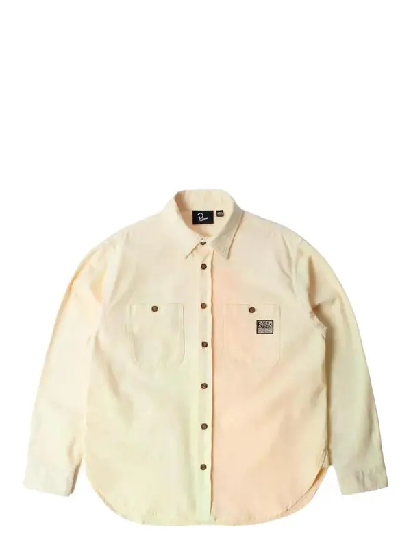PARRA Clean Logo-patch Button-up Shirt - Neutrals