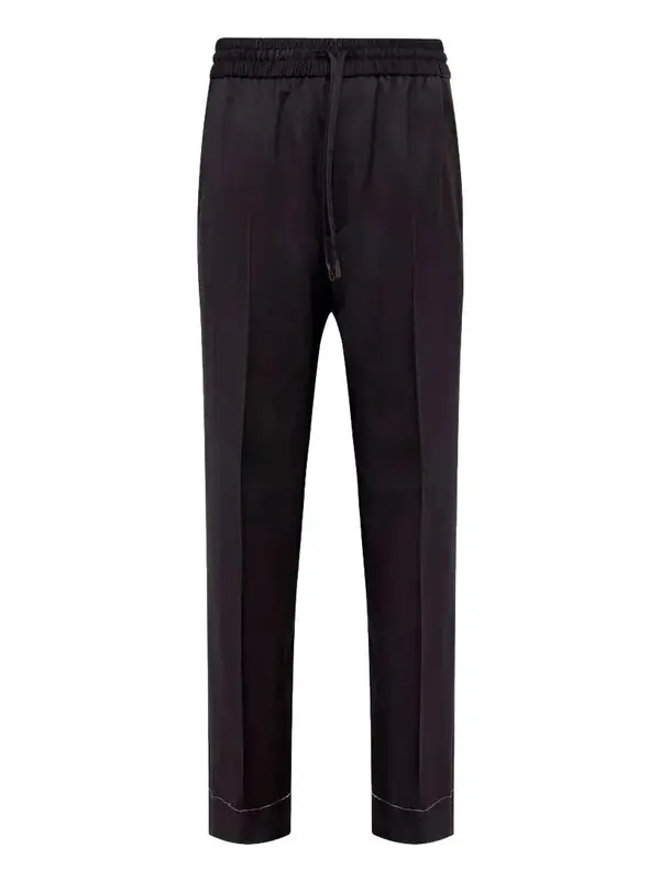 Brioni Asolo Drawstring Trousers - Black