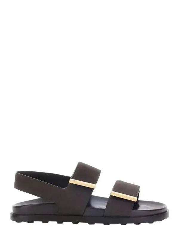 TOD'S Touch-strap Suede Sandals - Grey