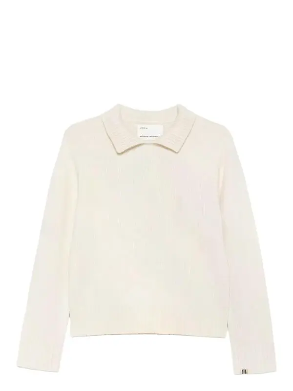 Extreme Cashmere Jo High-neck Ribbed-trim Sweater - Neutrals