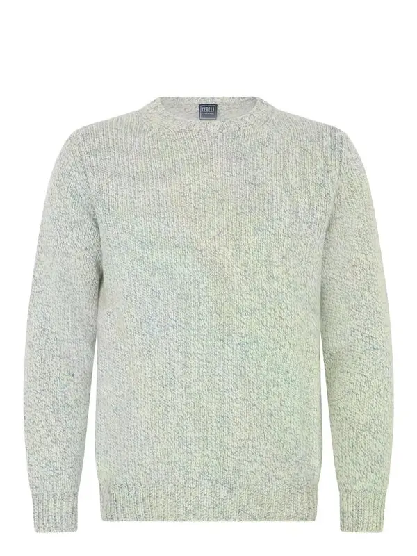 Fedeli Crew-neck Chunky-knit Sweater - Neutrals