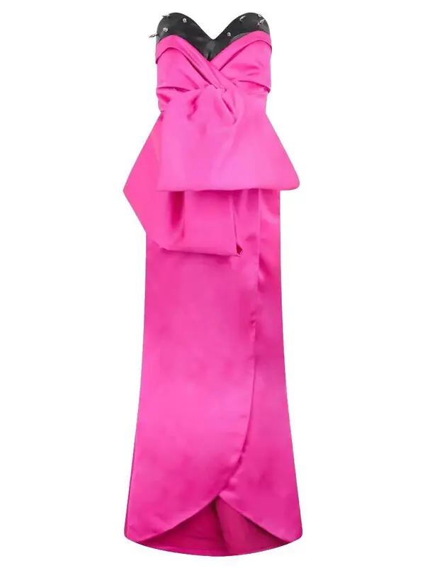 Moschino Stud-embellished Maxi Dress - Pink