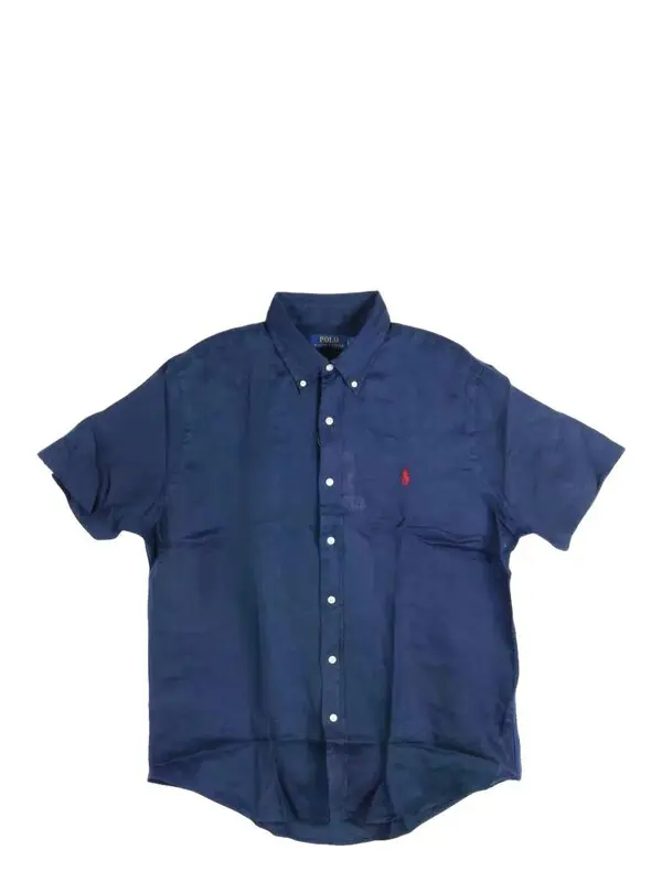 Polo Ralph Lauren Embroidered-logo Button-down Shirt - Blue