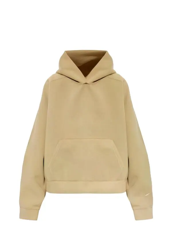 Nike Logo-embroidered Hoodie - Neutrals