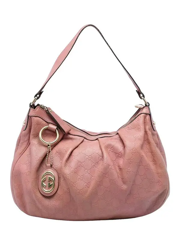 Gucci 2016-2026 Guccissima Sukey Shoulder Bag - Pink