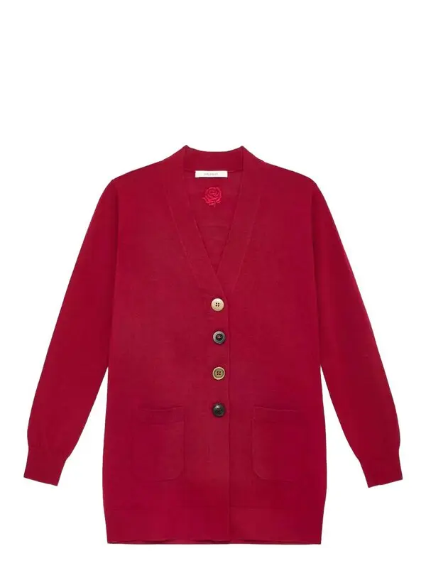Malìparmi V-neck Cardigan - Red