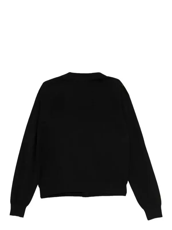 TOM FORD Suede Front Merino Cardigan - Black