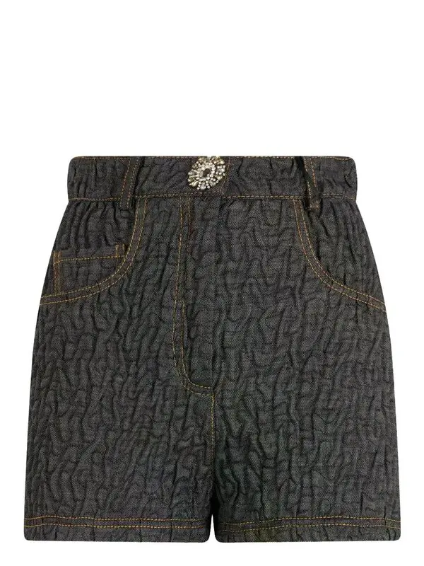 Moschino High-waisted Five-pocket Shorts - Grey