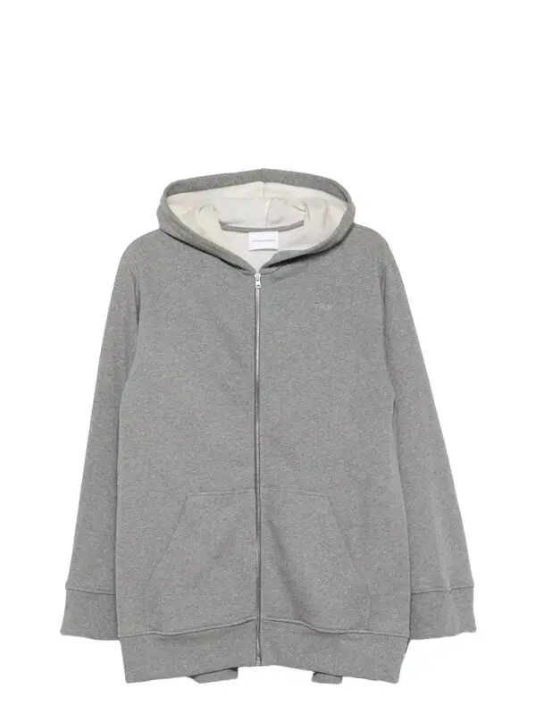 7 For All Mankind Cape-style Zip-up Hoodie - Grey