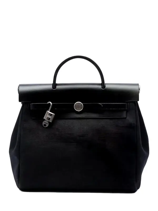 Hermès 2000 Toile Herbag Pm Backpack - Black