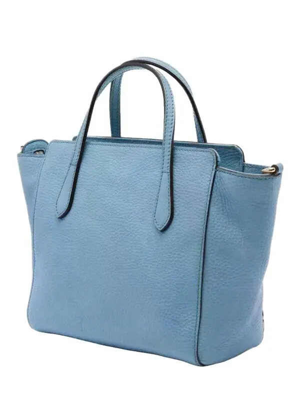 Gucci 2016-2026 Mini Leather Swing Satchel - Blue
