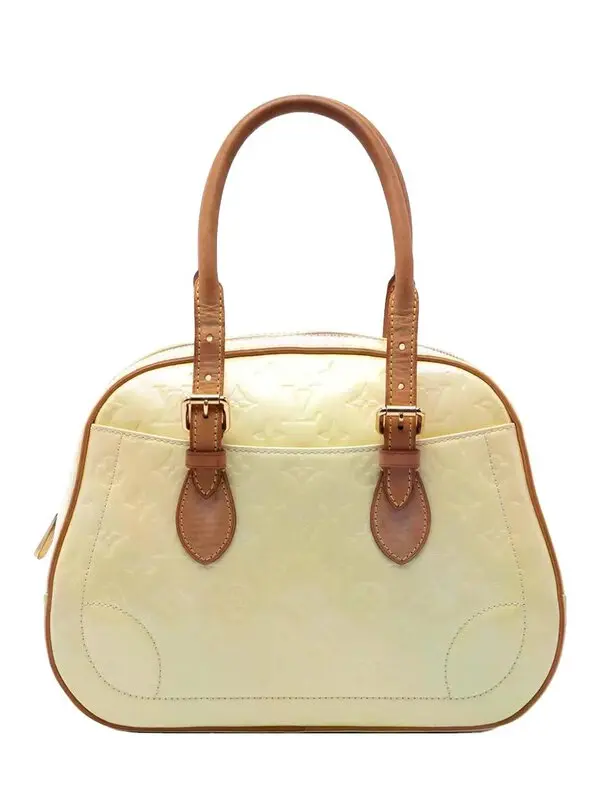 LOUIS VUITTON 2000-2026 Monogram Vernis Summit Drive Handbag - White