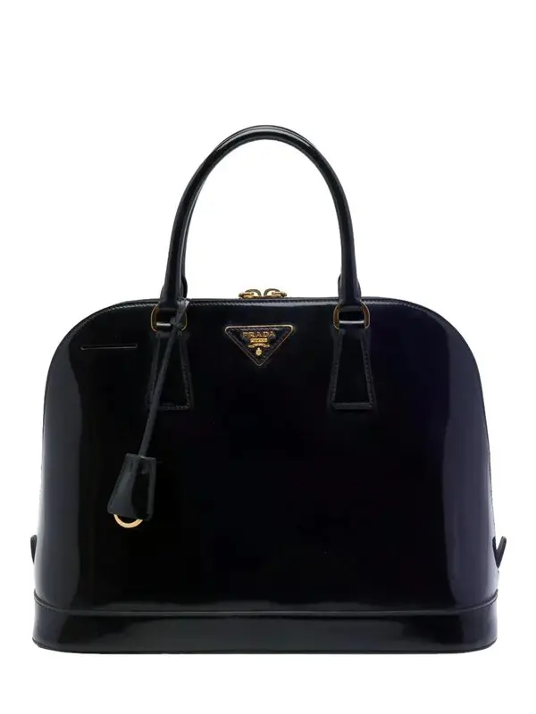 Prada 2010-2026 Medium Spazzolato Leather Promenade Satchel - Black