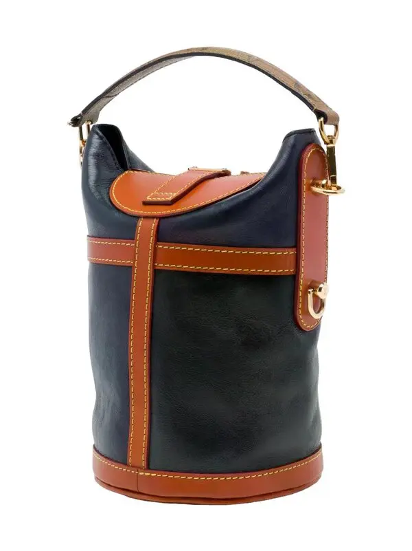 LOUIS VUITTON 2019 Calfskin And Monogram Reverse Duffle Bag Bucket Bag - Blue