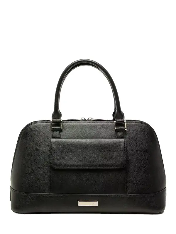 Burberry 2000-2017 Leather Front Pocket Handbag - Black