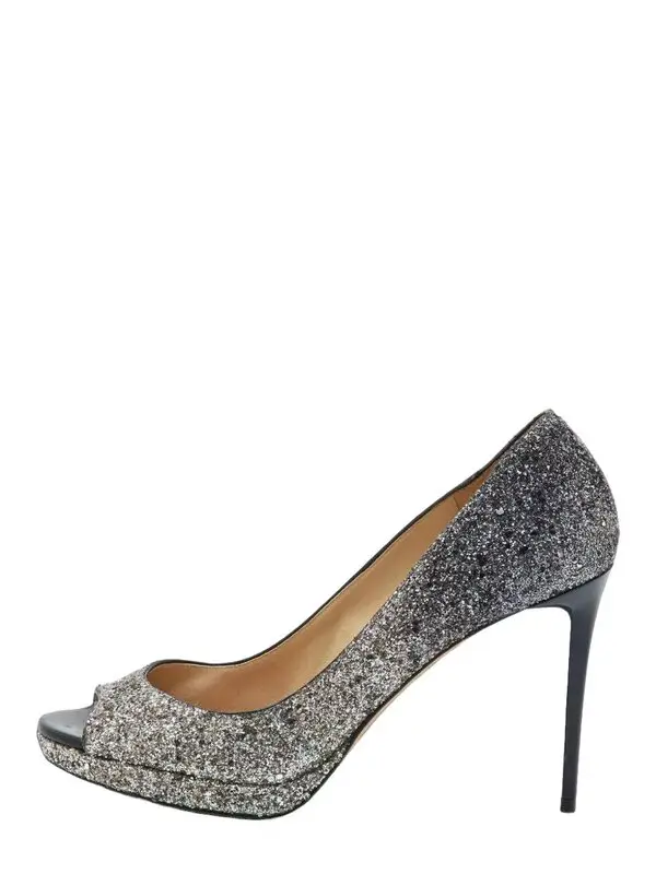 JIMMY CHOO Isabel Open-toe Pumps - Grey