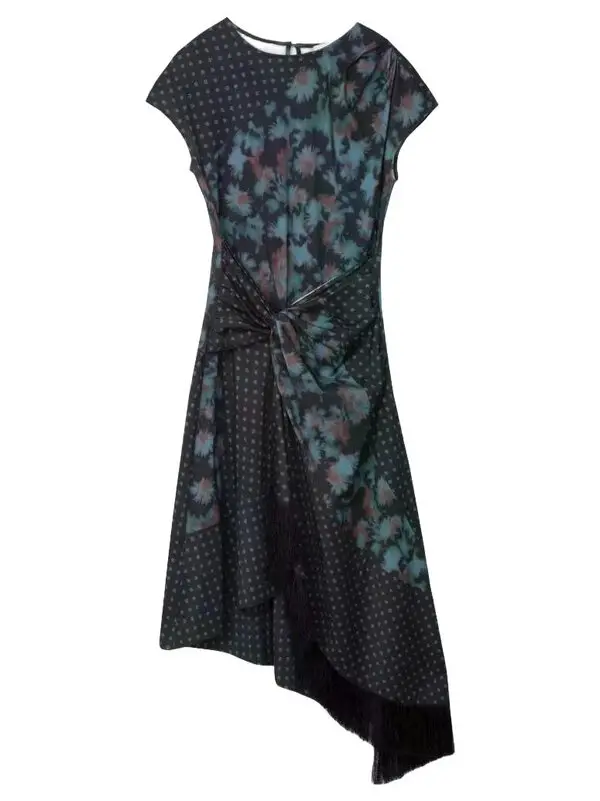 3.1 Phillip Lim Short-sleeves Asymmetric Dress - Blue