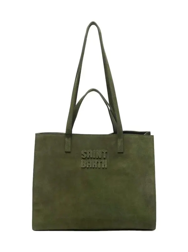 MC2 SAINT BARTH Joba Suede Tote Bag - Green