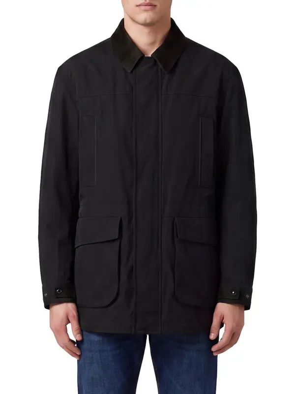 TOM FORD Jacket In Cotton And Viscose Twill With Velvet Collar - Black
