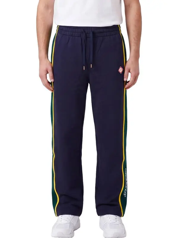 Casablanca Straight-leg Organic Cotton Joggers - Blue