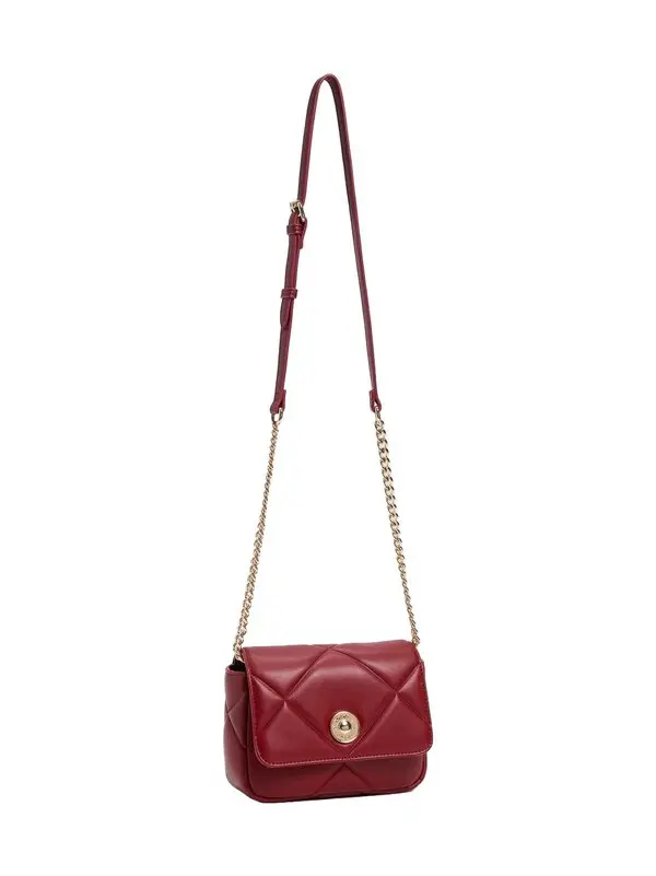 TWINSET Quilted Mini Bag With Adjustable Strap And Logo - Red