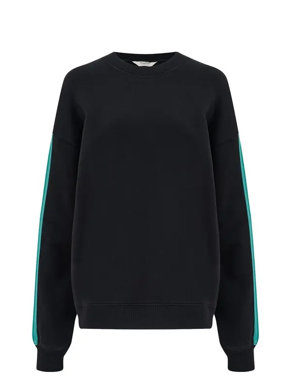 SUGARHILL BRIGHTON Magda Sweatshirt Rainbow - Black