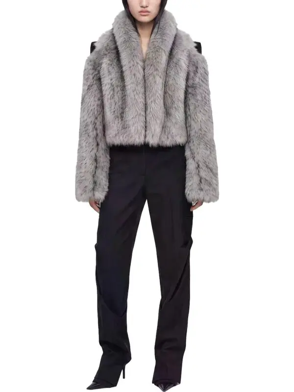 SRVC STUDIO Lyra Faux-fur Jacket - Grey