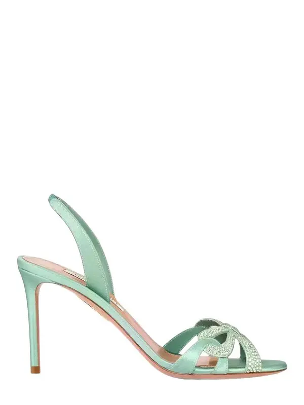 AQUAZZURA Ribbon Kiss Sandals 85 - Green