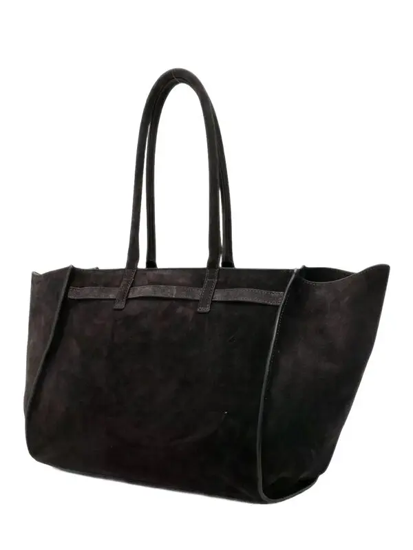 Benedetta Bruzziches Mame Weekend Isuede Buckled Shoulder Bag - Brown