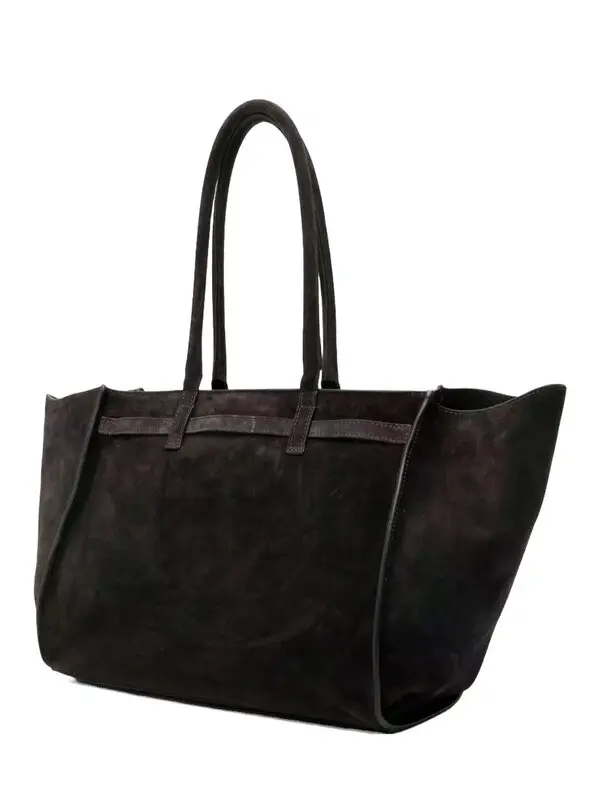 Benedetta Bruzziches Mame Weekend Isuede Buckled Shoulder Bag - Brown