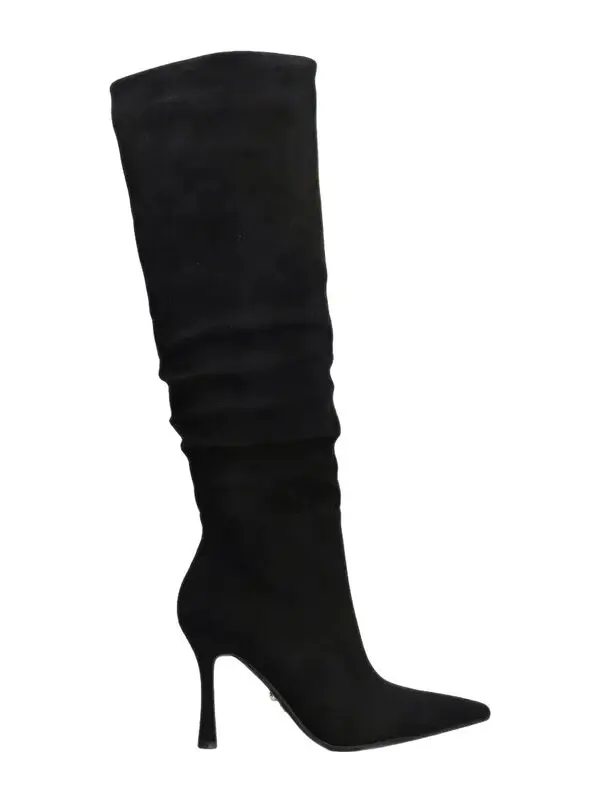 TWENTY FOURHAITCH Miya Pointed-toe Knee-high Boots - Black